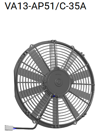 Spal Fan 13"- VA13-AP51/C-35A - Alpha Performance Fabrication
